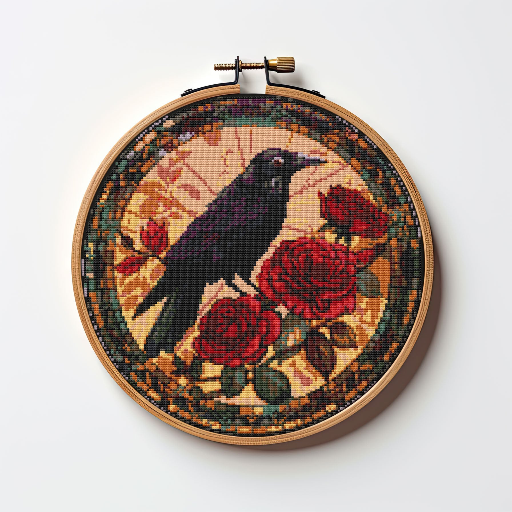 Gothic Raven Cross Stitch Pattern PDF – Cs9 - Etsy