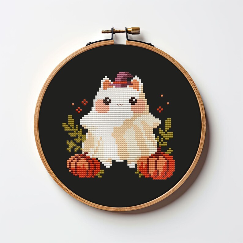 Cat Ghost Cross Stitch Pattern PDF - Cs13 - Etsy