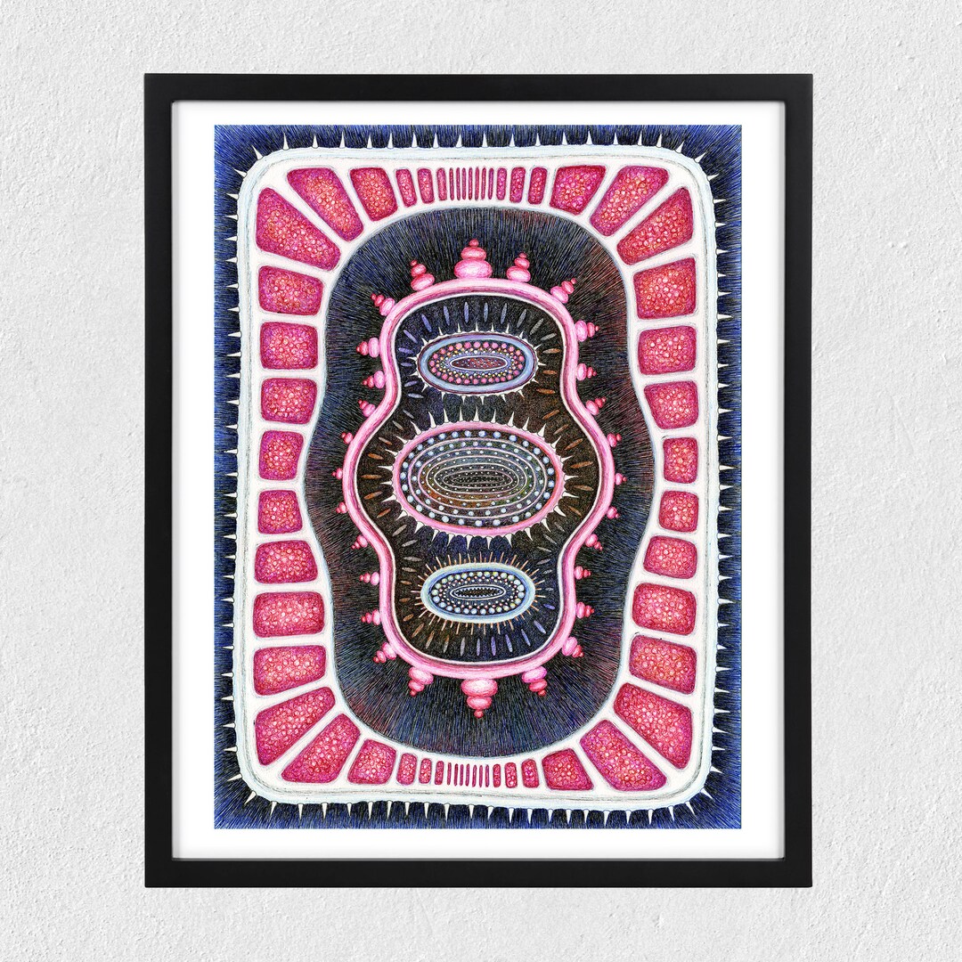 Abstract Mandala, 8x10 Print, Somber Art, Surreal Drawing, Mandala Art ...