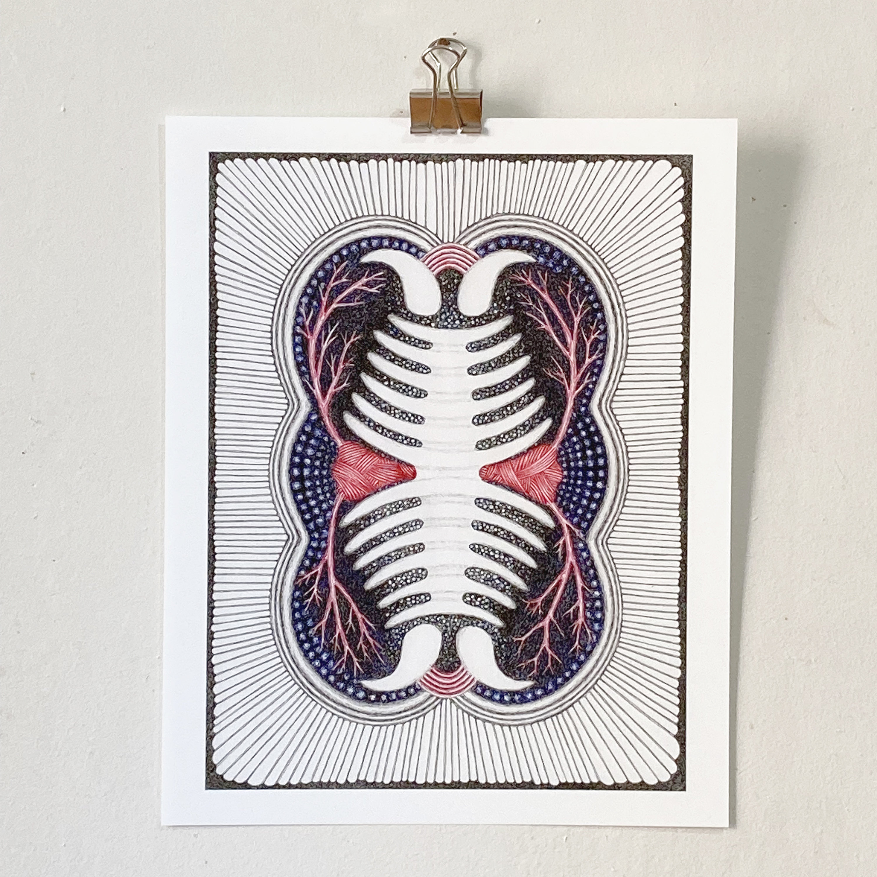 Symmetrical Art, Intricate Drawing, Surreal Art, Modern Mandala, 8x10 ...