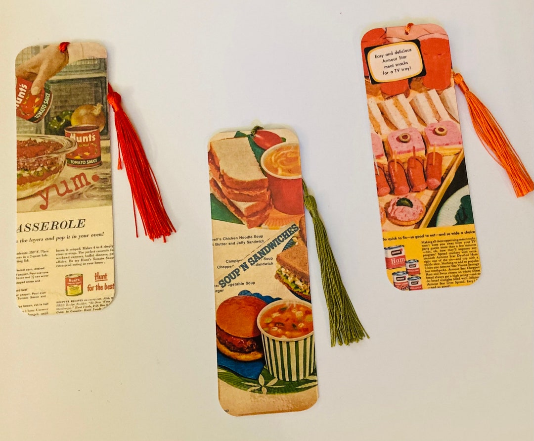 Retro Recipe Bookmarks - Etsy