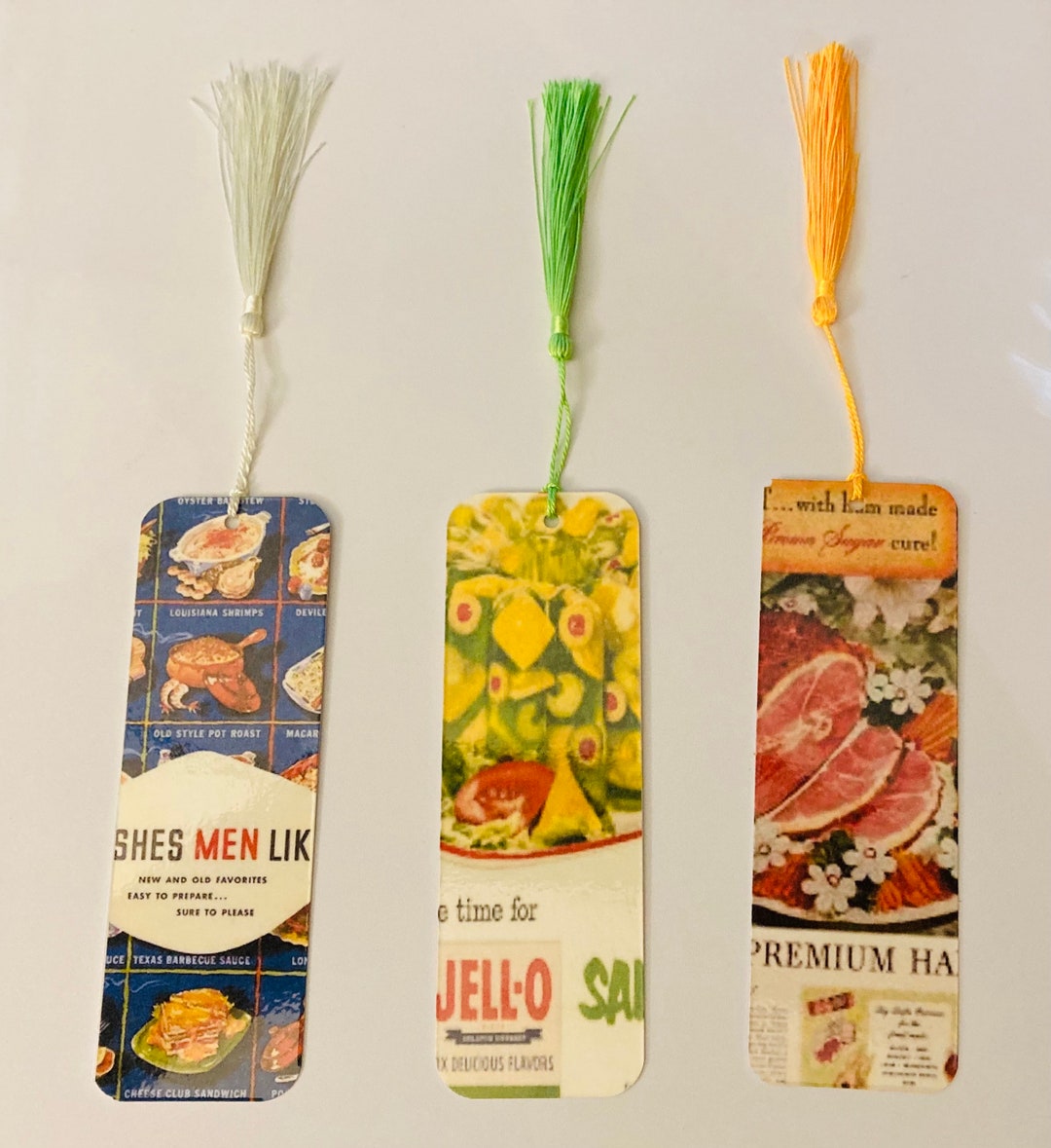 Retro Recipe Bookmarks 2 - Etsy