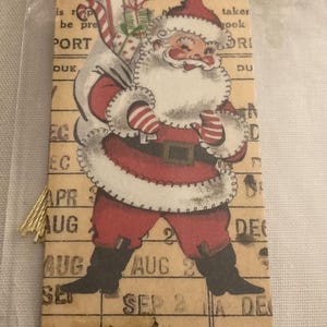 Santa Library Card Bookmarks - Etsy