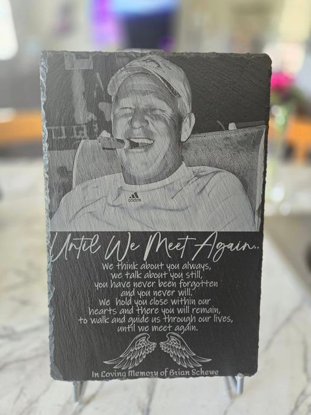 Slate, Picture, Custom, Engraved, Laser Engrave, Personalized, Memorial ...
