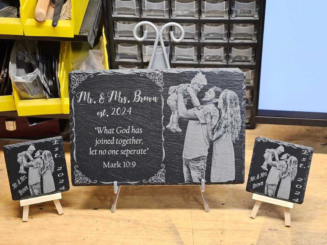 Personalized and Custom Made Slate Pieces and Coasters - Etsy