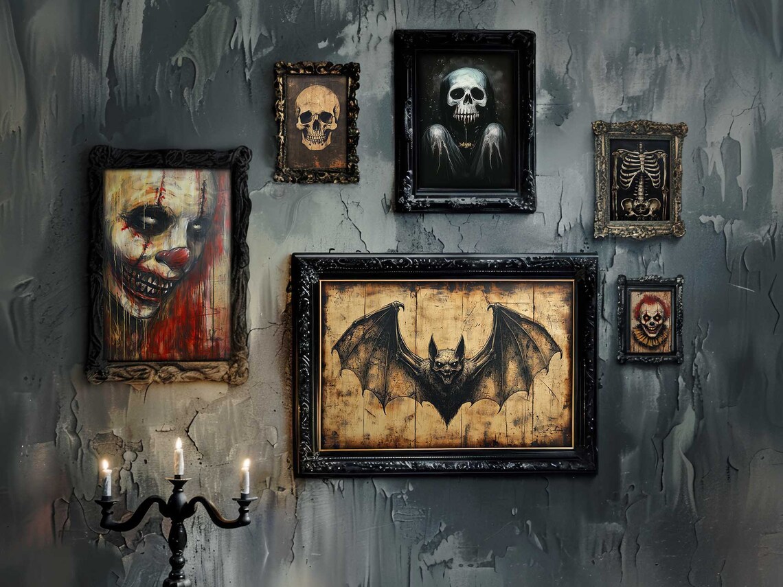 Macabre Art - Halloween Decor - Gothic Unframed Anatomy Print - Dark ...