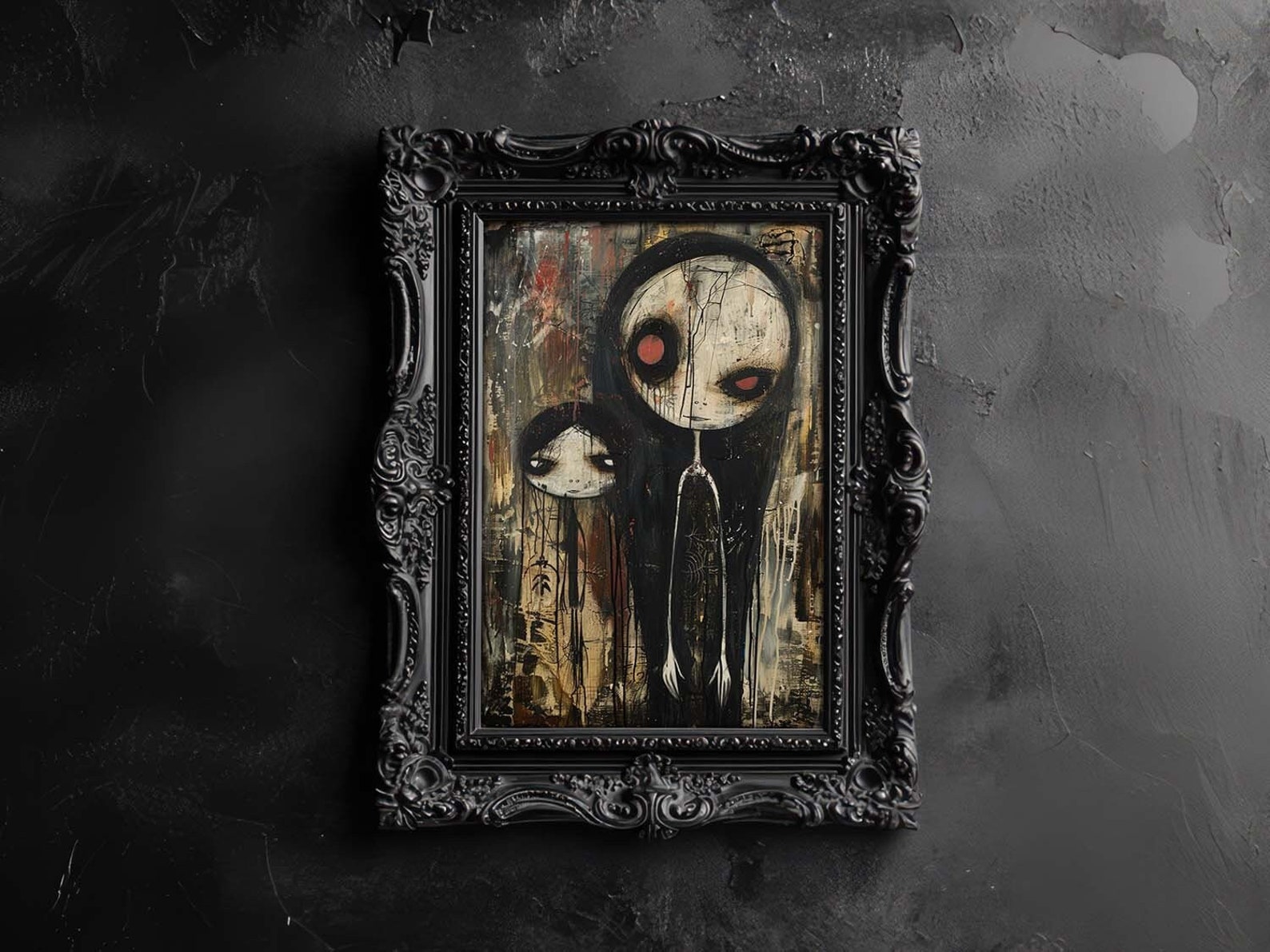 Gothic Home Decor - Unframed Macabre Art Print - Weird Dark Cottagecore ...