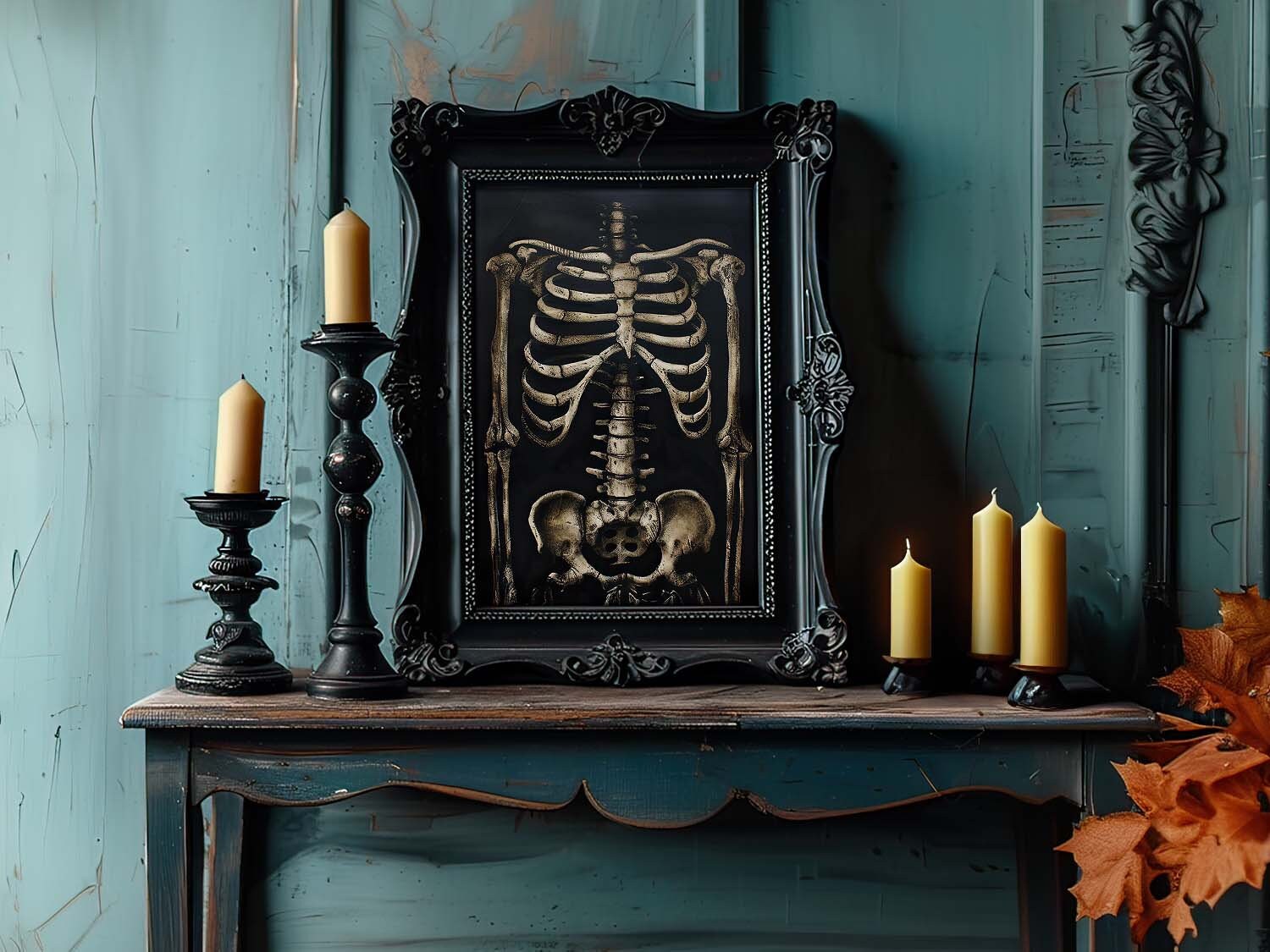 Macabre Art - Halloween Decor - Gothic Unframed Anatomy Print - Dark ...