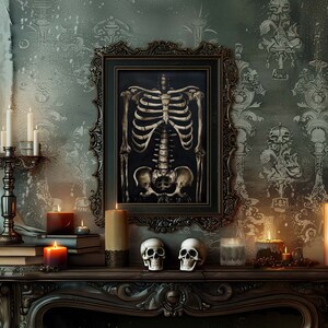 Macabre Art - Halloween Decor - Gothic Unframed Anatomy Print - Dark ...