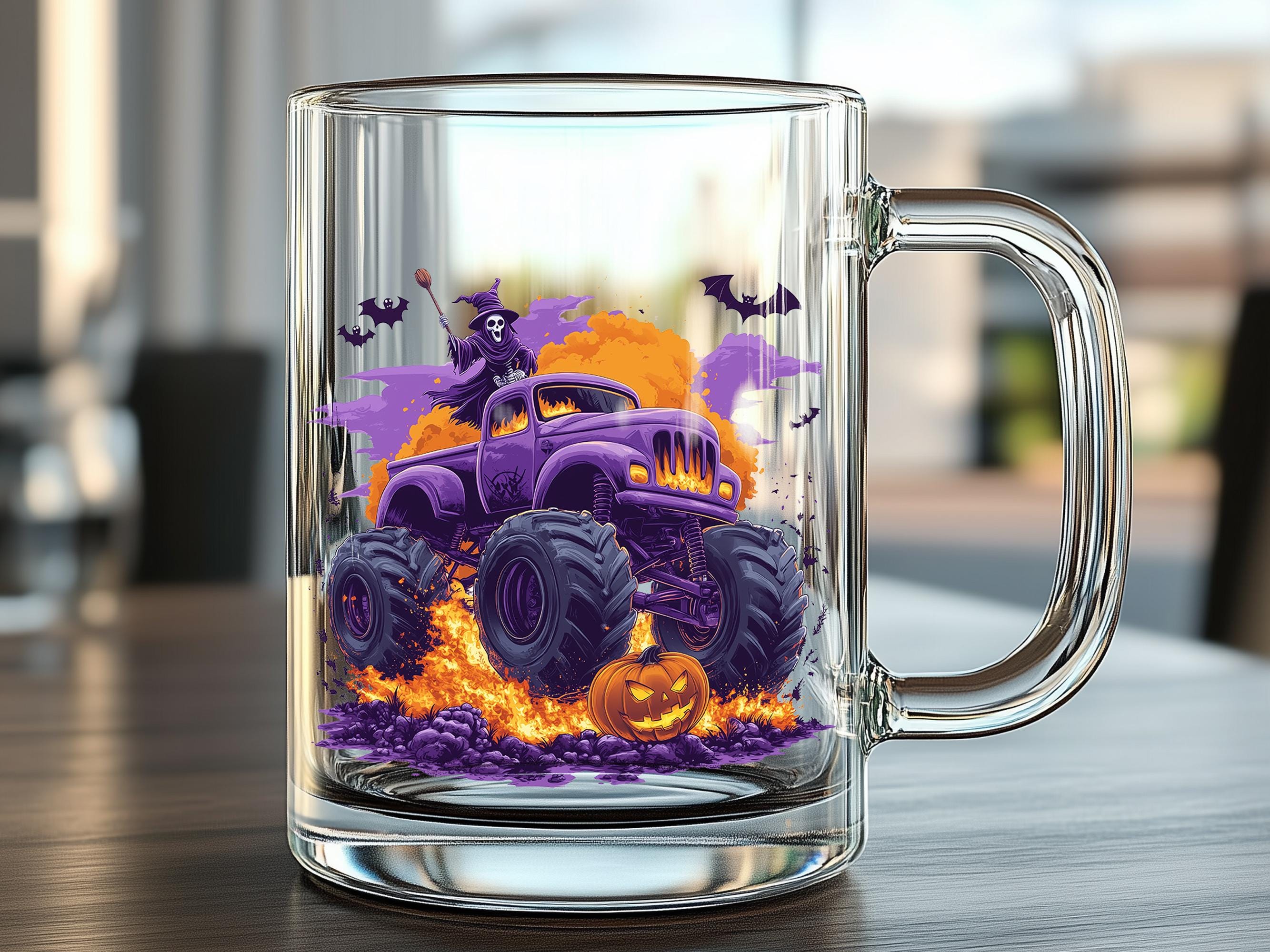 5 Halloween Monster Truck PNG, Gothic Car Clipart, Vampire Witch Ghost ...