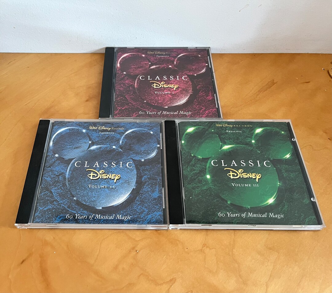 Classic Disney 1 2 and 3 Cds Set of 3. 1995 and 1996 - Etsy