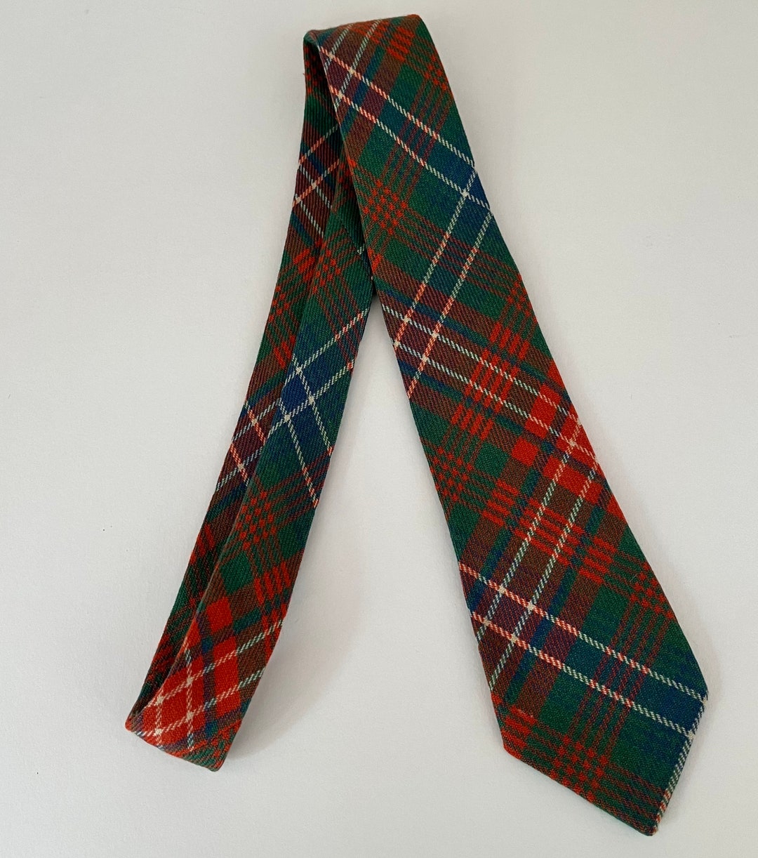 Vintage Pringle Tartan Wool Plaid Tie Scotland Clan Wilson - Etsy