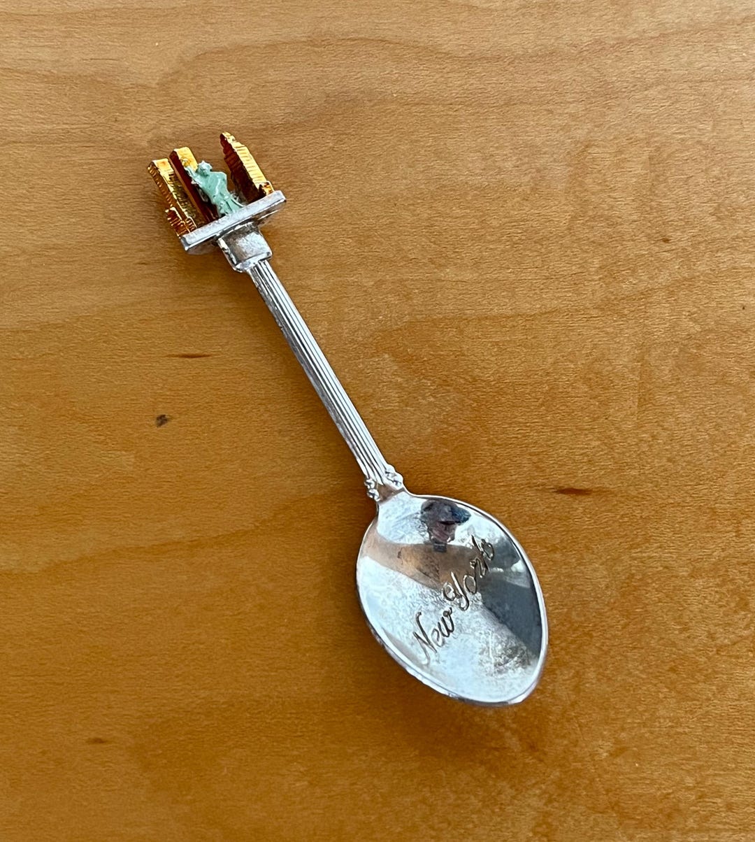 New York City Twin Towers Statue of Liberty Souvenir Spoon - Etsy