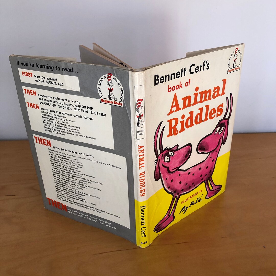 Bennett Cerf's Book of Animal Riddles 1st Edition HB With - Etsy UK