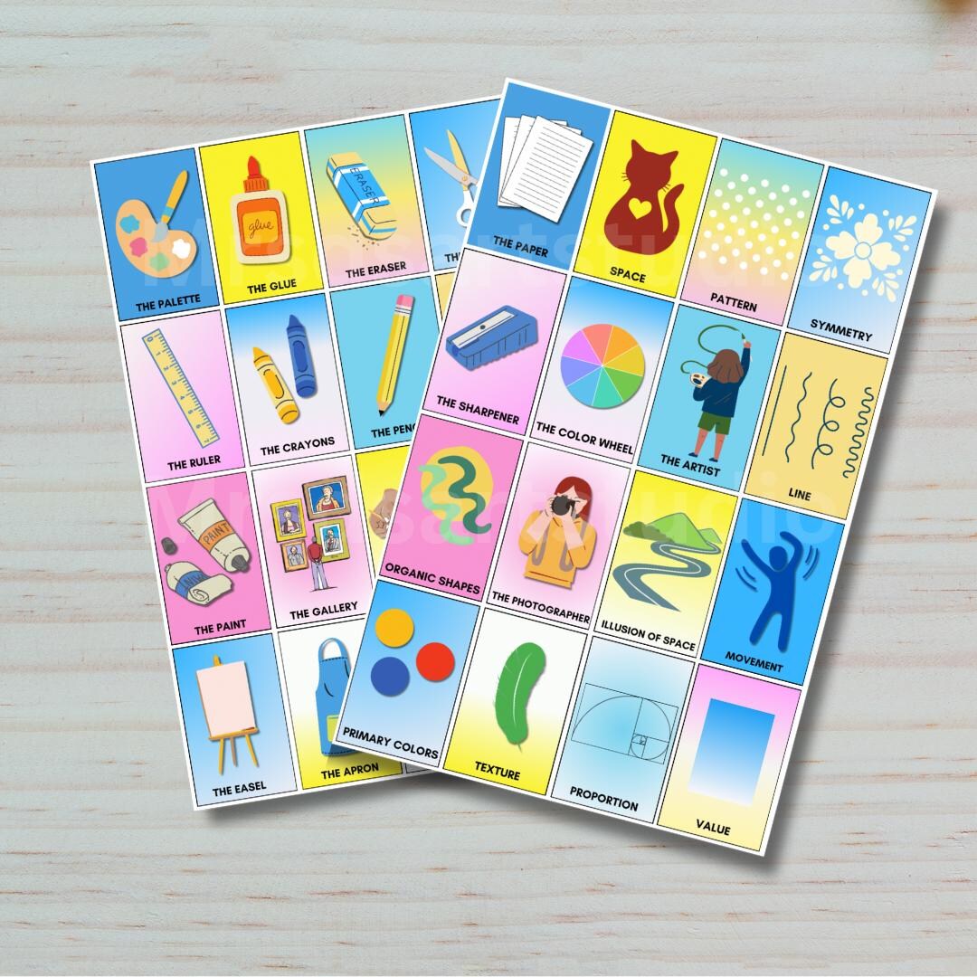 Loteria Art Classroom Game End of the Year Back to School Activity - Etsy