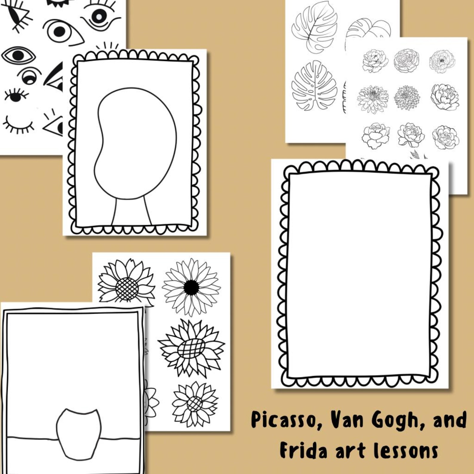 Famous Artist Reading Comprehension and Art Project Lesson Bundle - Etsy
