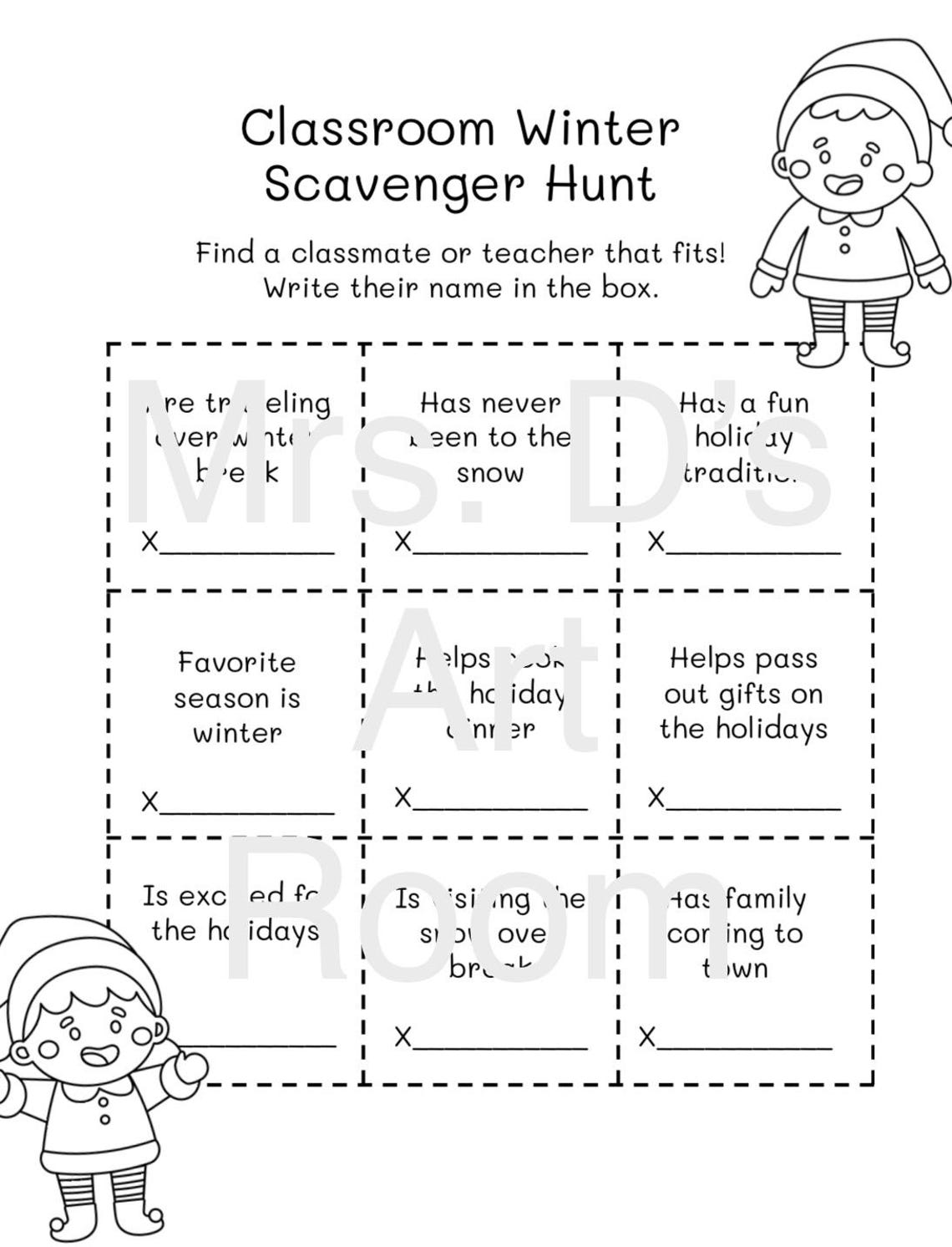 Winter Activity Book Fun Holiday Printouts - Etsy