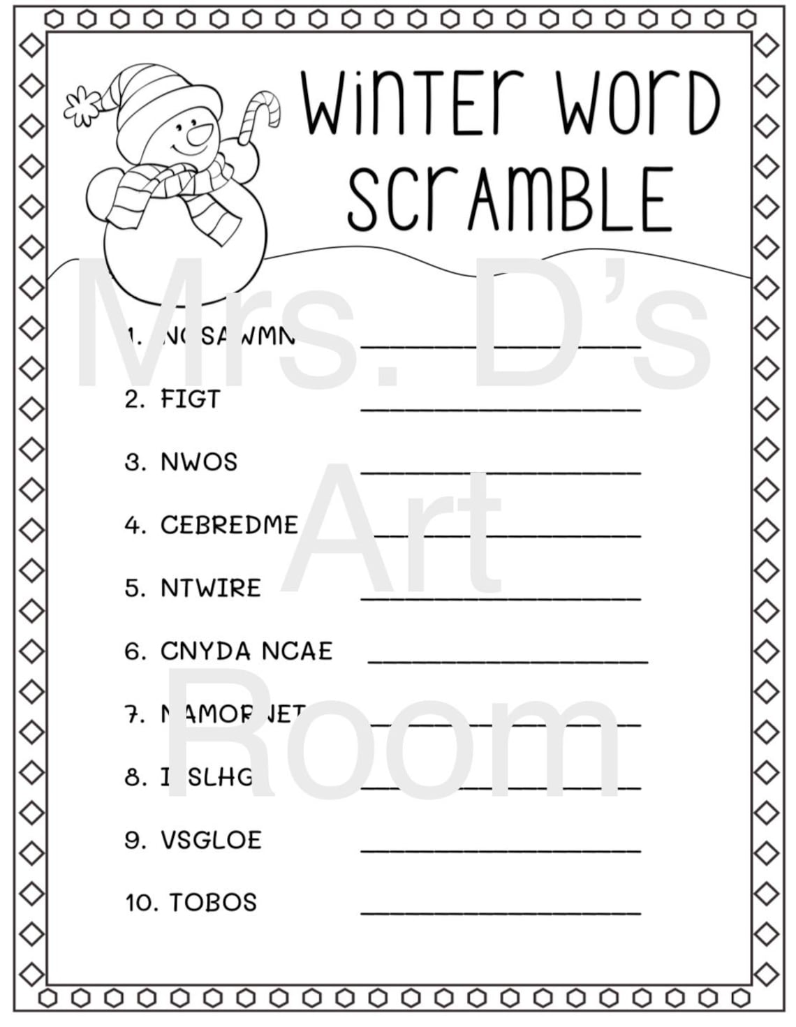 Winter Activity Book Fun Holiday Printouts - Etsy