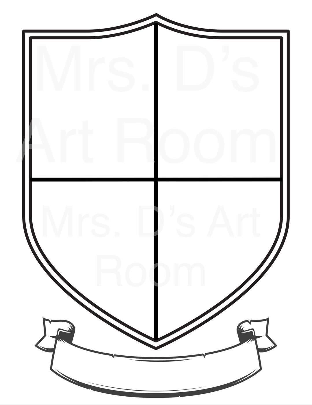 Coat of Arms Back to School Get to Know Your Students Personalized Art ...