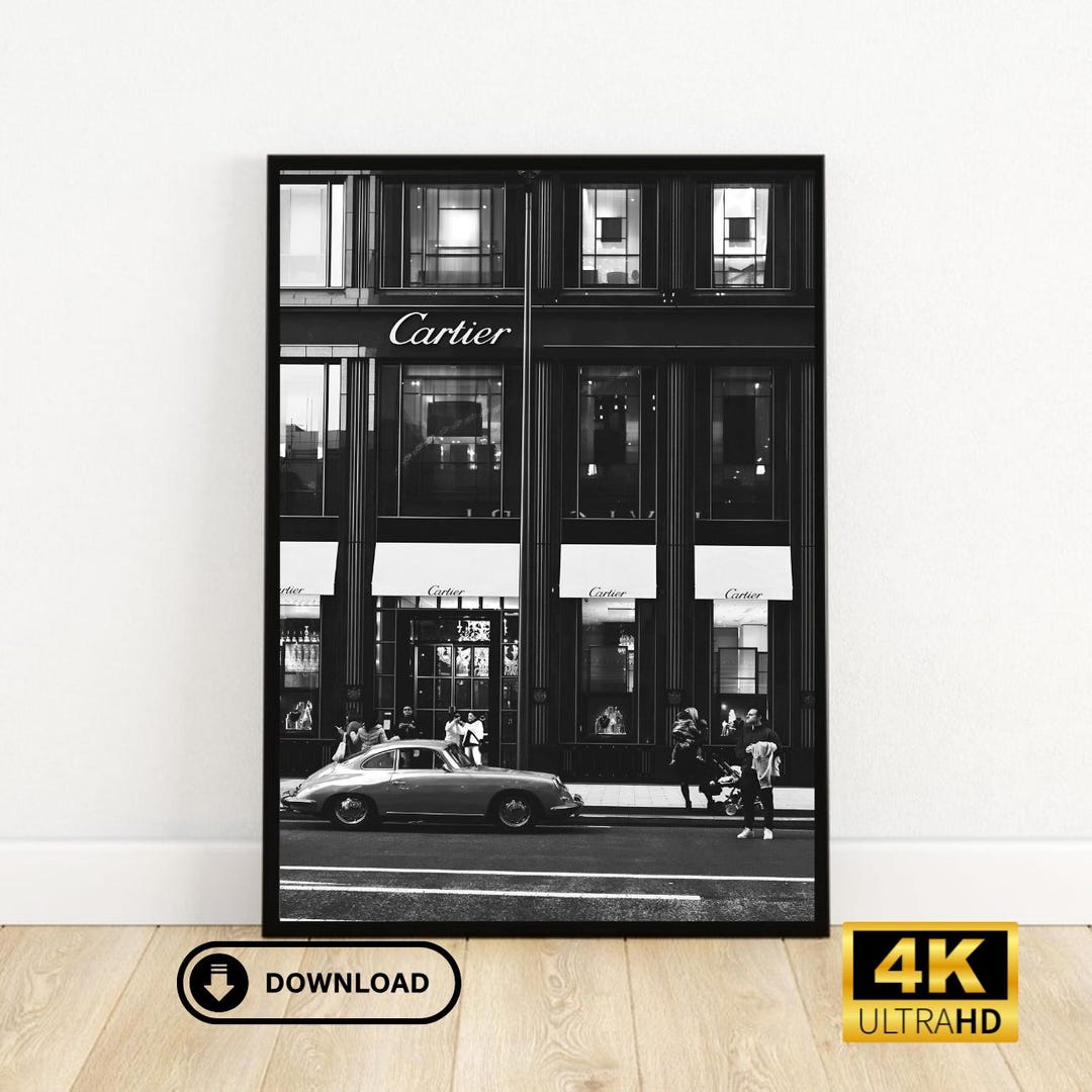 Luxury Wall Art, Printable Art, Digital Art, Luxury Poster, Cartier Art ...