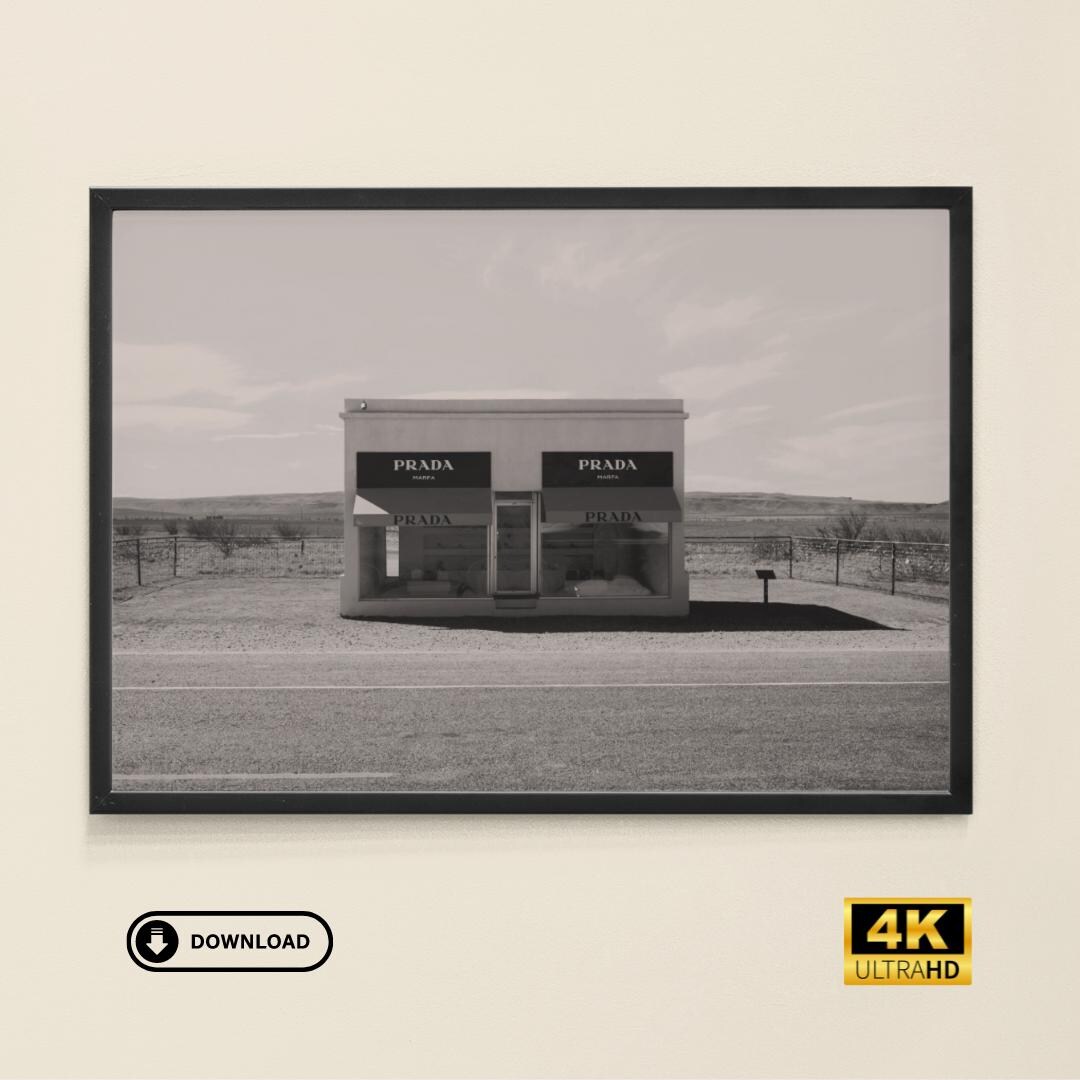 Prada Marfa Art, Printable Art, Digital Art, Prada Marfa Poster ...
