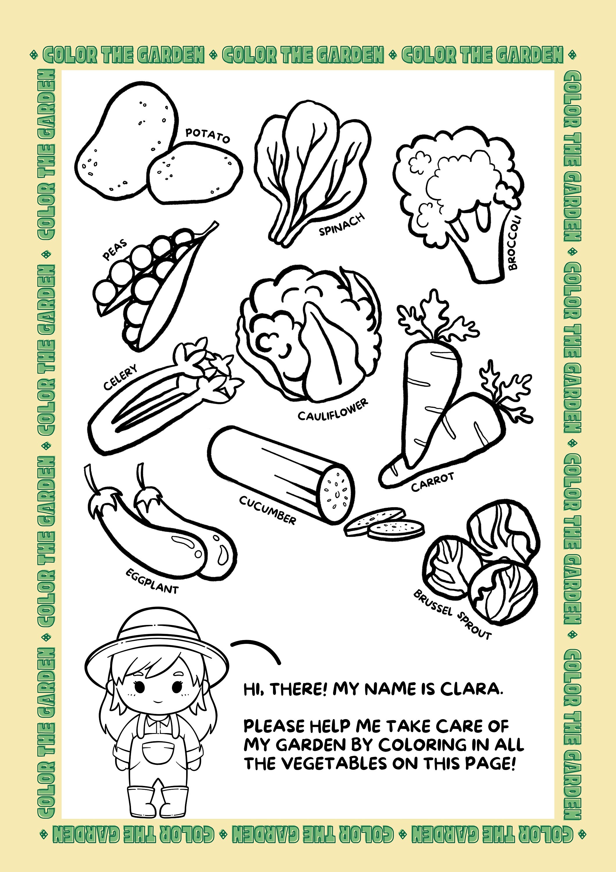 Preschool Kindergarten Children Aesthetic Creative Fruit and Vegetable ...