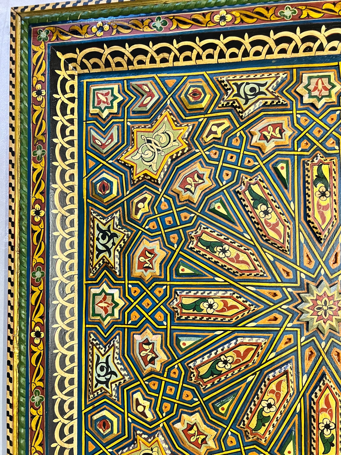 Moroccan Wooden Arabesque Panels, Moroccan Carving Panels, Moroccan ...