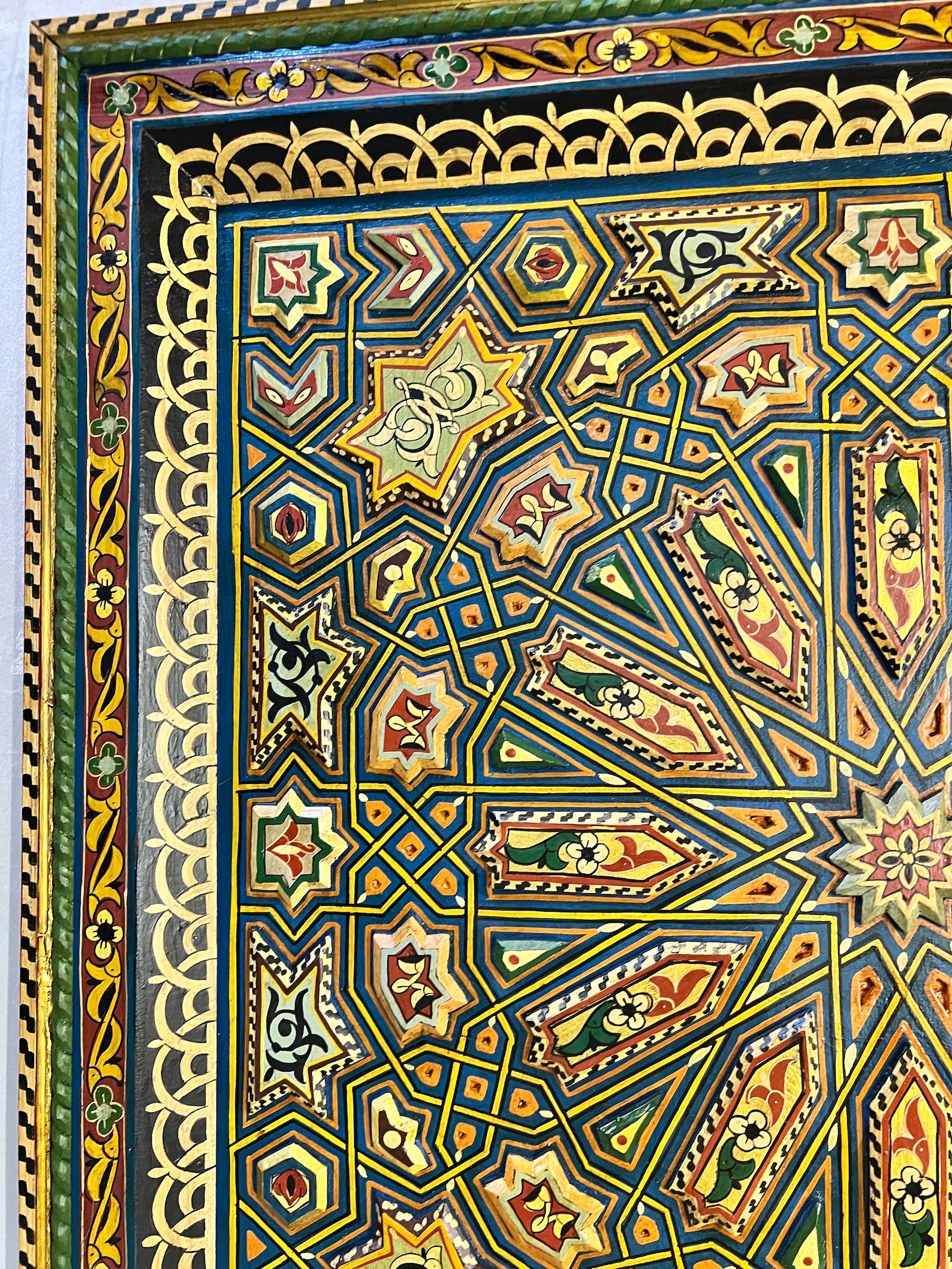 Moroccan Wooden Arabesque Panels, Moroccan Carving Panels, Moroccan ...