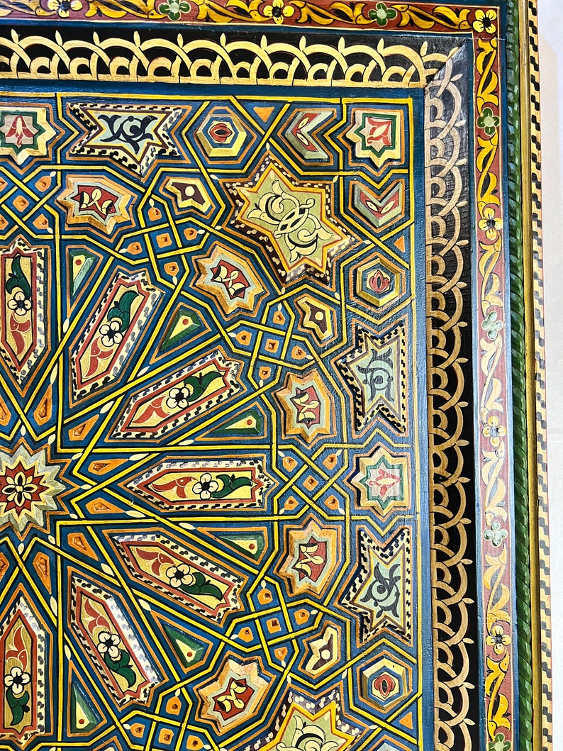 Moroccan Wooden Arabesque Panels, Moroccan Carving Panels, Moroccan ...