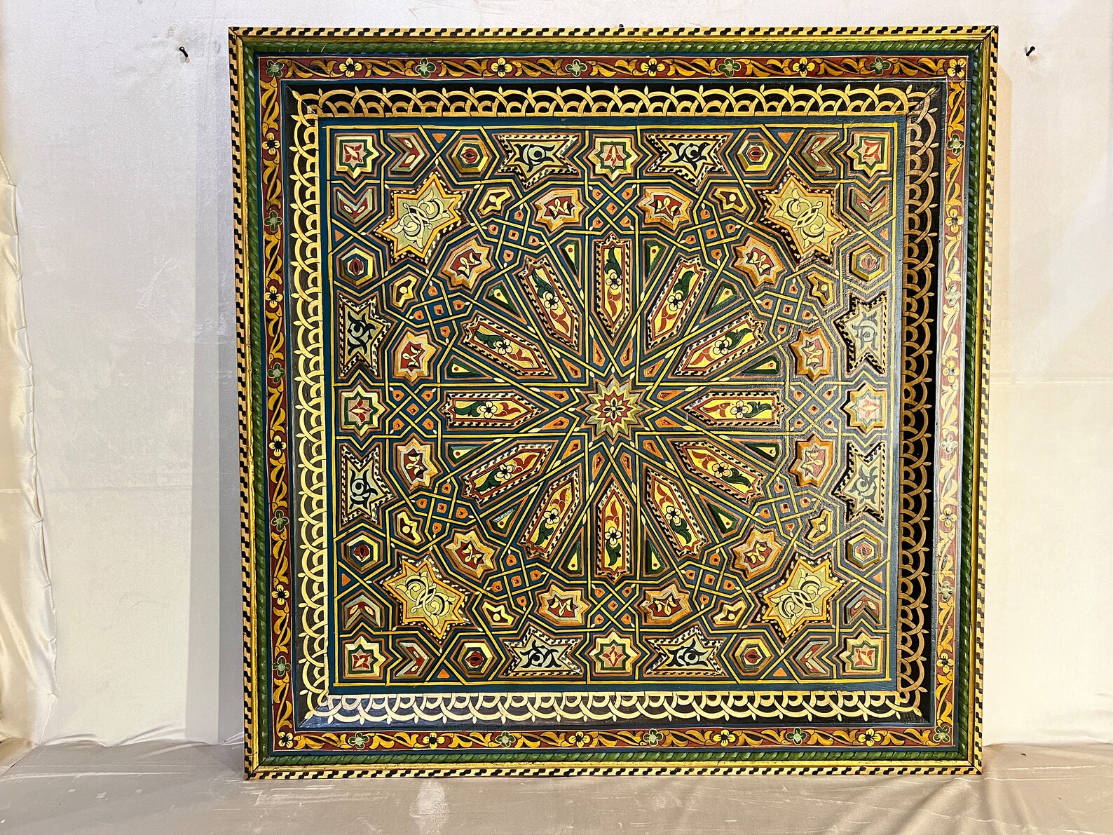 Moroccan Wooden Arabesque Panels, Moroccan Carving Panels, Moroccan ...