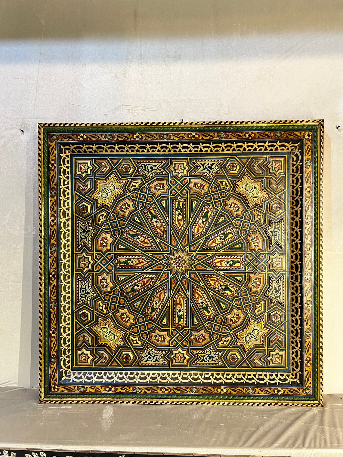 Moroccan Wooden Arabesque Panels, Moroccan Carving Panels, Moroccan ...