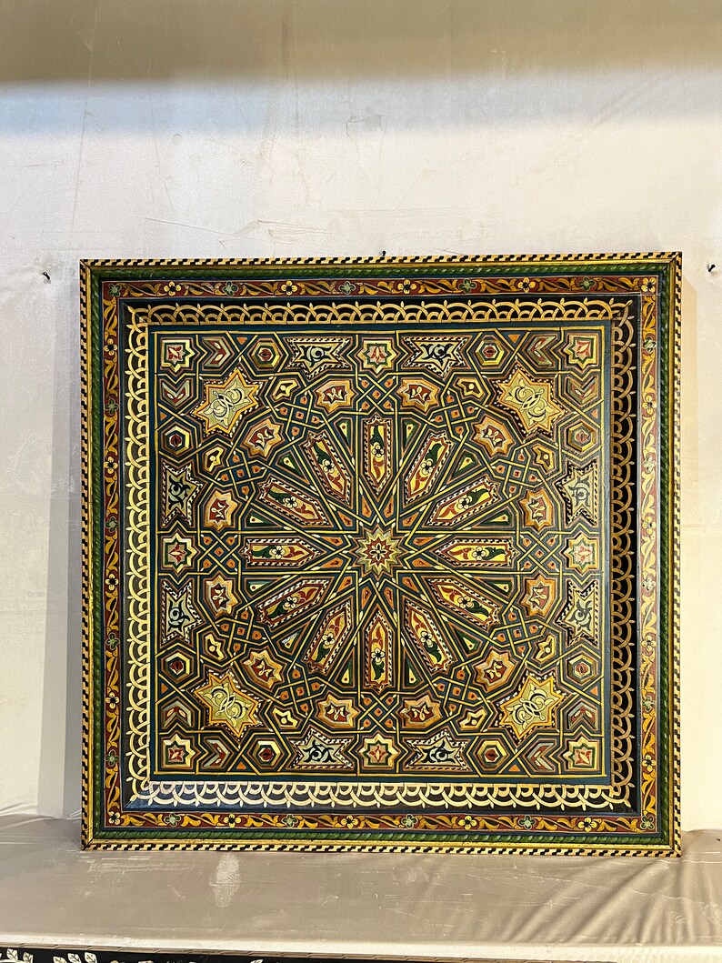 Moroccan Wooden Arabesque Panels, Moroccan Carving Panels, Moroccan ...