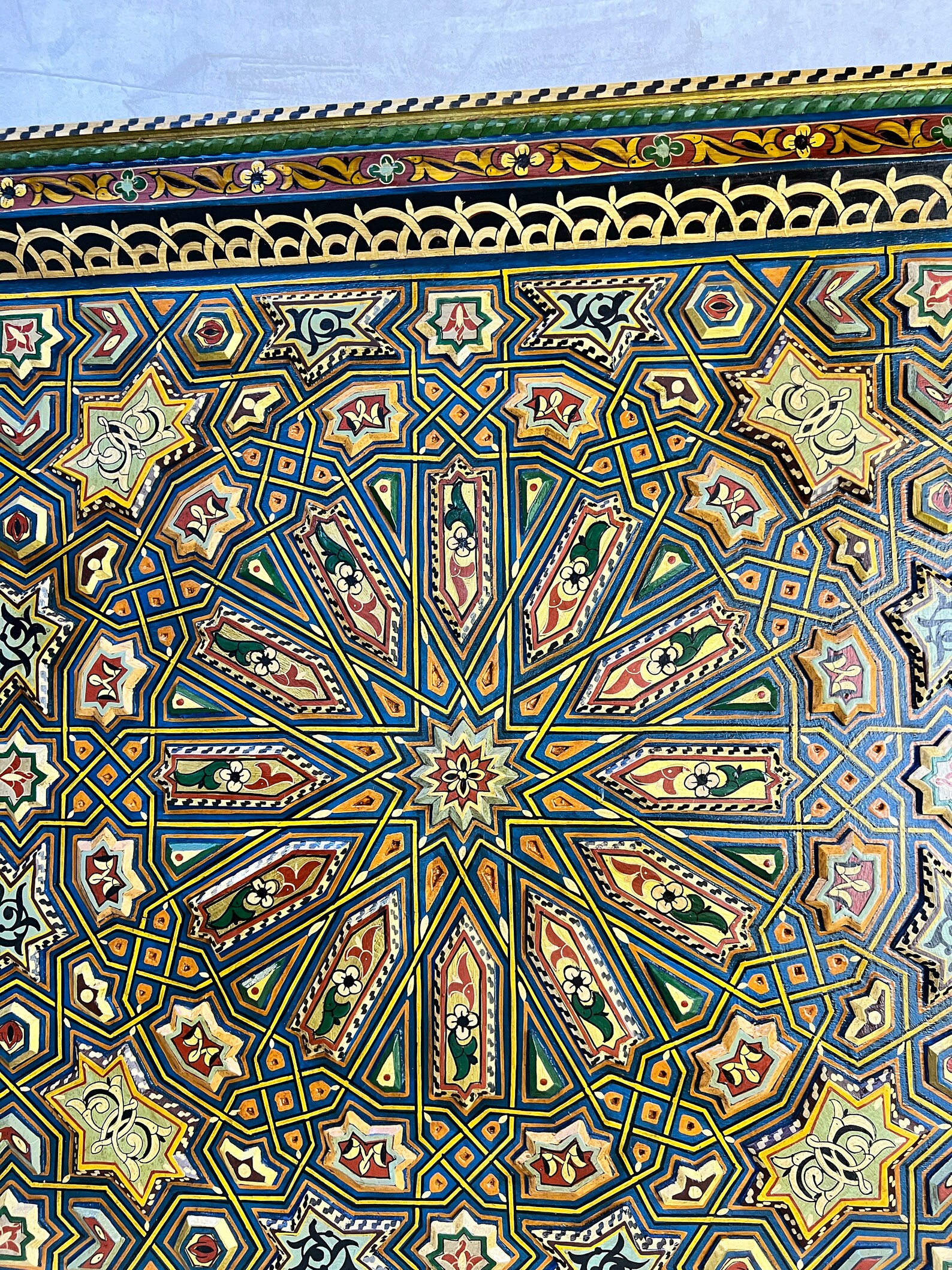 Moroccan Wooden Arabesque Panels, Moroccan Carving Panels, Moroccan ...