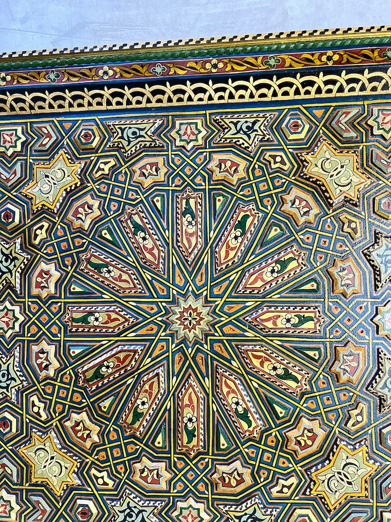 Moroccan Wooden Arabesque Panels, Moroccan Carving Panels, Moroccan ...