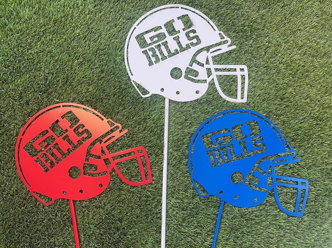 Go Bills Helmit Yard Stake / Buffalo Bills Yard Sign /bills Mafia ...