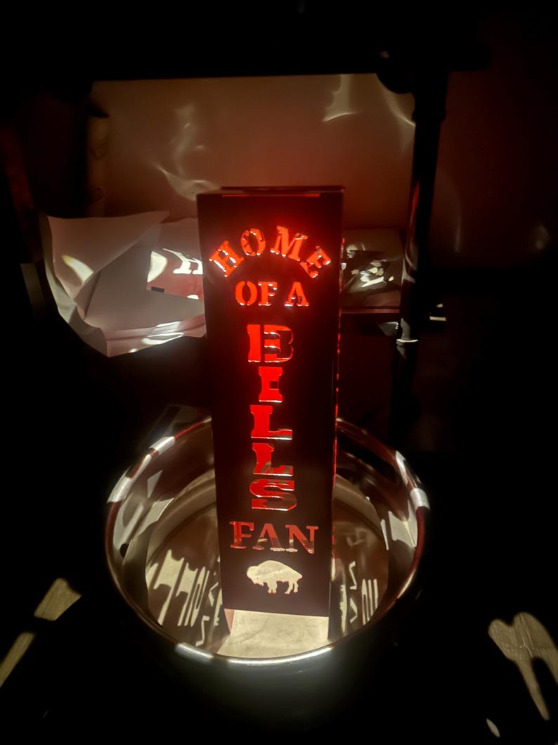 Home of a Bills Fan Solar Lantern – Outdoor LED Garden Light – Football ...