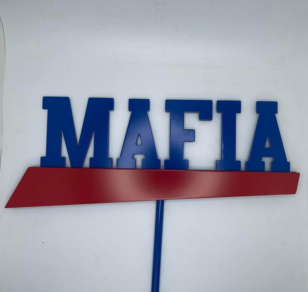 Mafia Yard Sign/ Buffalo Bills Yard Sign /bills Mafia / Metal Art / Man ...
