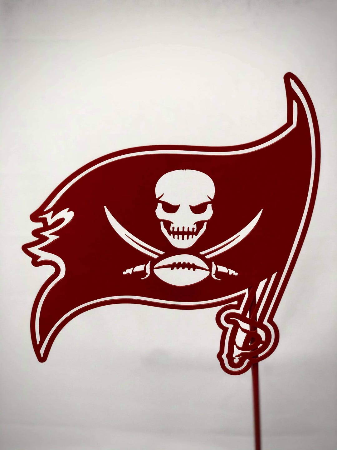 Tampa Bay Buccaneers Inspired Metal Yard Stake | Football Garden Decor ...