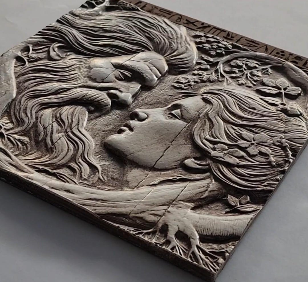 Stone Bas Relief 3D Wall Art, Handmade Tree of Life Model, Nature ...