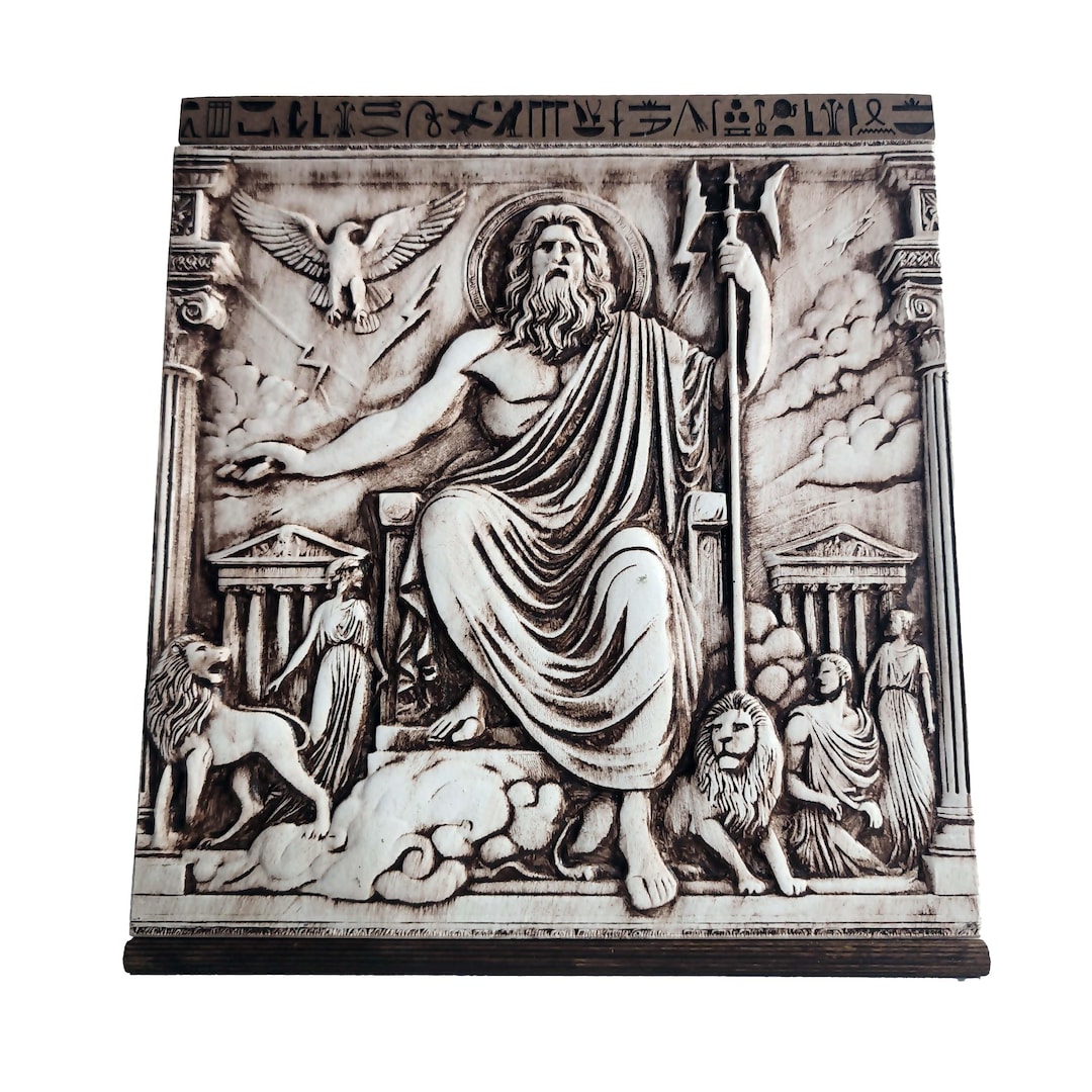 Stone Basrelief 3D Art, Zeus Relief Greek Mythology, Ancient Art ...