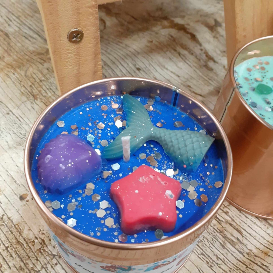 Ariel Little Mermaid Disney Handmade Candle Sea Breeze Scented Part of ...