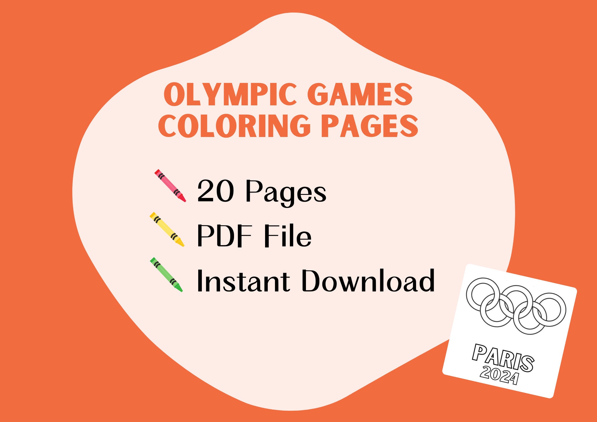 Olympic Games Printable Coloring Pages for Kids and Toddlers Sports ...