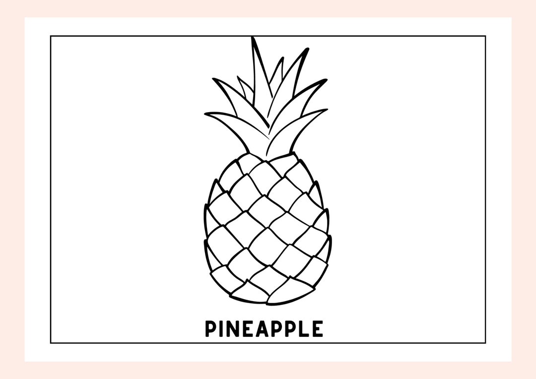 Fruits Coloring Pages for Kids Printable Coloring Sheets for Toddlers ...