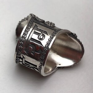 Hanuman Ring Beautiful Original Signed by Artist Ruben X V 50 Grams ...