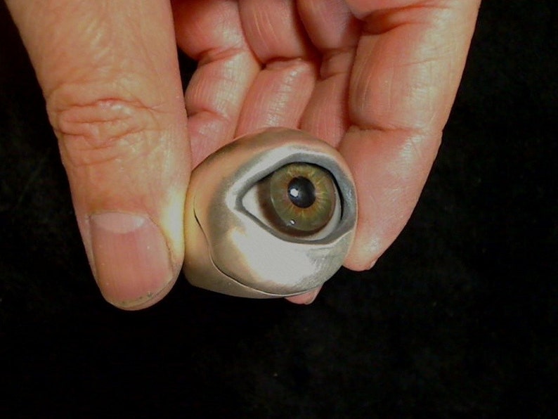 Unique Hazel Eye Ball Ring Sterling Silver Jewelry | Etsy