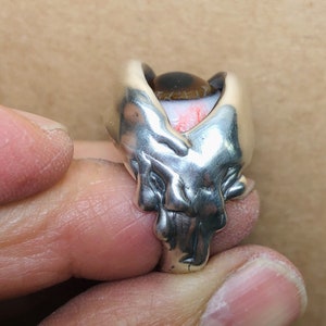 Super Realistic Brown Eye Ball Ring, Sterling Silver Jewelry ...