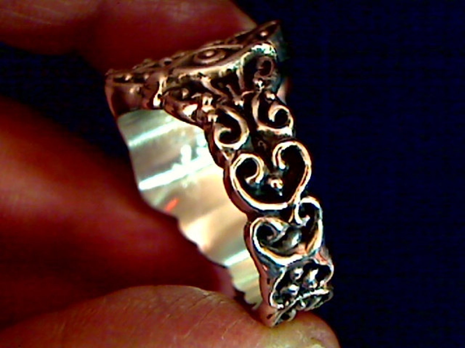 Tita's Pirate Ring Ruby Eyes Skull and Crossbones - Etsy