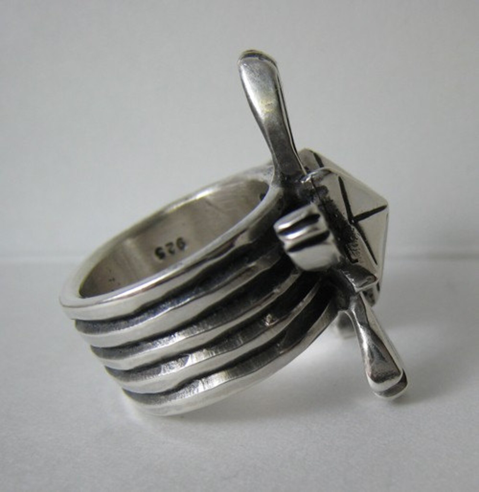 Star Shooting Star Comet Silver Ring - Etsy