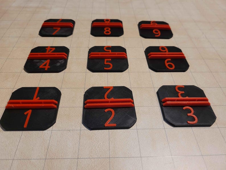 Numbered Standee Bases - Etsy