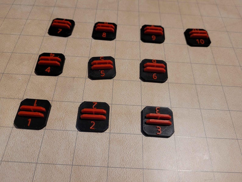 Numbered Standee Bases - Etsy